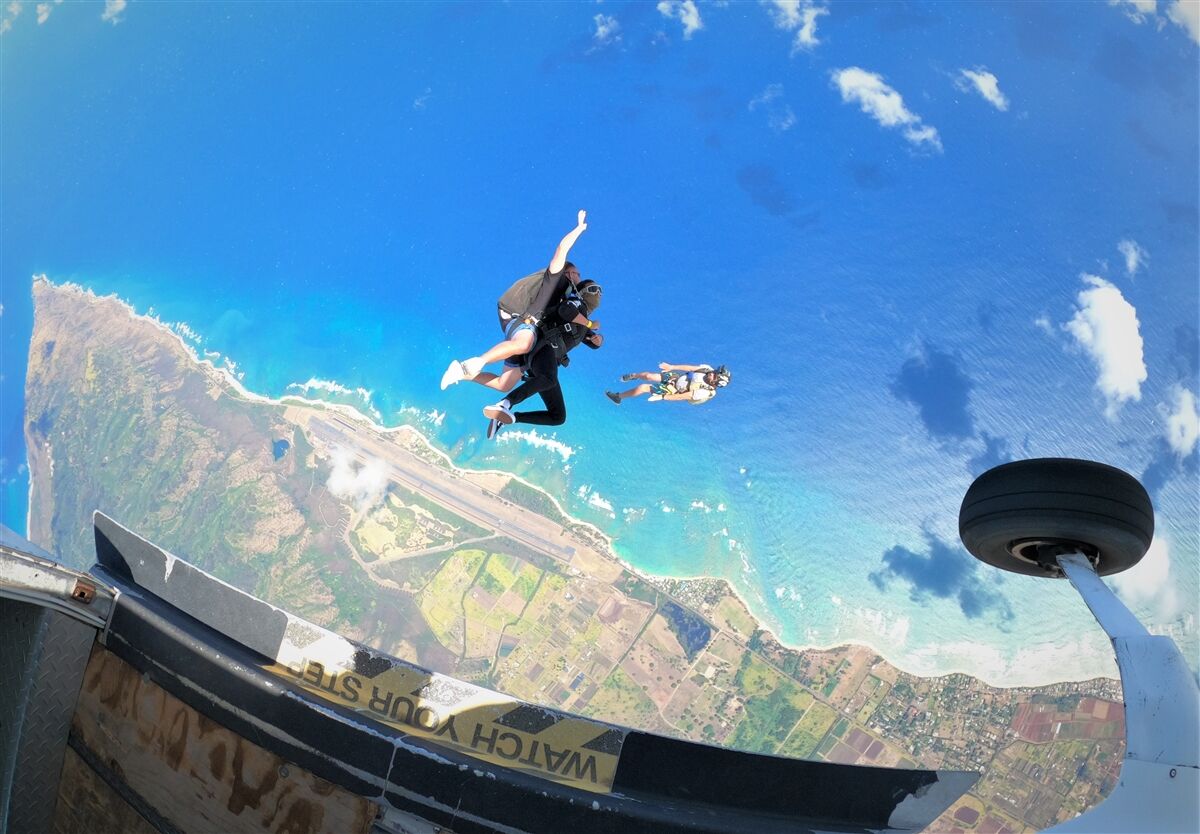 Tandem Skydive from up above